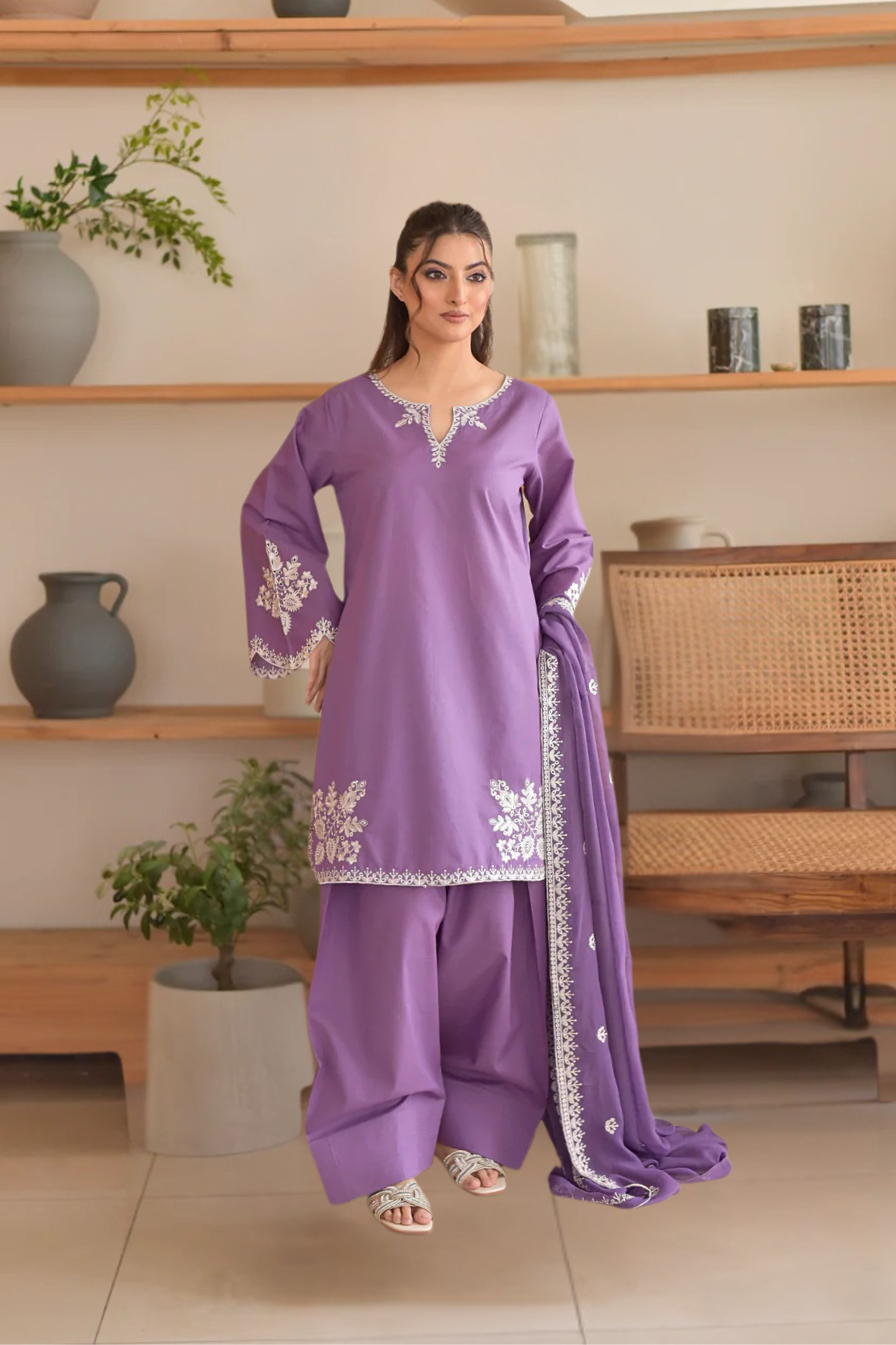 Zoha Embroidered 3Pc – Mehak Posh